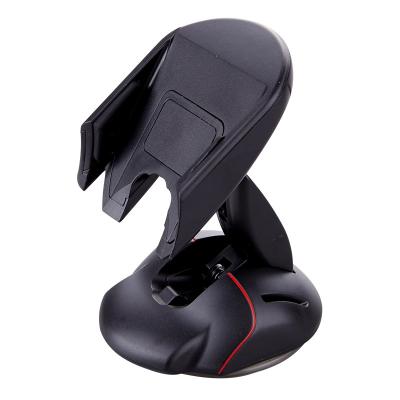 China Black Silicone Sucker One Touch Phone Holder Stand 360 Degree Mouse Design for sale