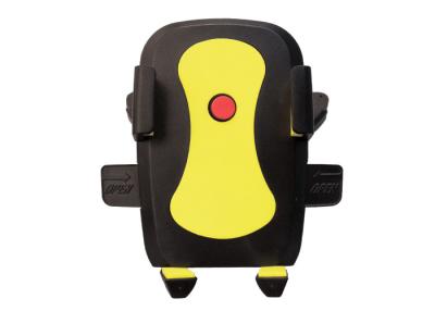 China Adjustable Car CD Slot Phone Holder / Car Cell Phone Holder In CD Player Yellow Color for sale