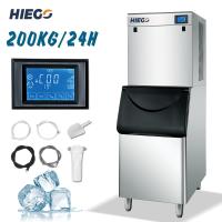 China Ice Cube Maker 200KG/24H Machine Full-Automatic Ice Bin Maker for sale
