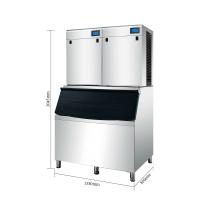 China 1000 KG Dice Shape Ice Cube Machine Automatic Air Cooled Ice Cube Machine for sale