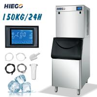 China Ice Machine 150KG/24H Cube Ice Maker Machine Full-Automatic Ice Bin Maker for sale