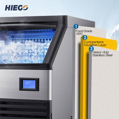 Cina Macchine per il ghiaccio commerciali da 120 kg 24 ore su 24 che producono creatore di cubetti di ghiaccio usati in vendita