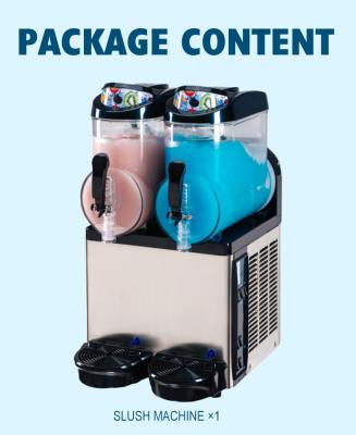Cina 36L Commercial Slush Machine 2 Tanks Smoothie Ice Slush Juicer Machine in vendita