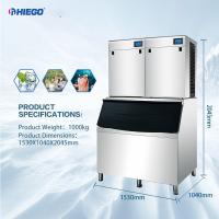 China Timer Enabled Silver Automatic Ice Creator Medium Size 1000KG Per Day for sale