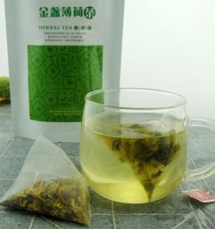 China natural calendula peppermint leaf flower tea triangle teabag for sale