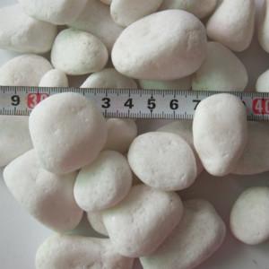 China snow white pebble stone for sale