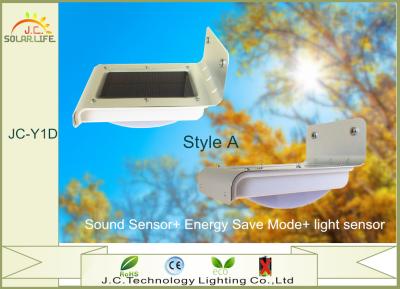 China Voice Controlled 80LM - 100LM 1W 16 LED Solar Powered Sensor Light Outdoor for sale