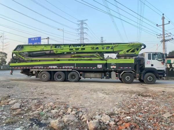 Quality Refurbished 70m A Line Pump Truck With Concrete Line Pump Trailer 12Mpa for sale