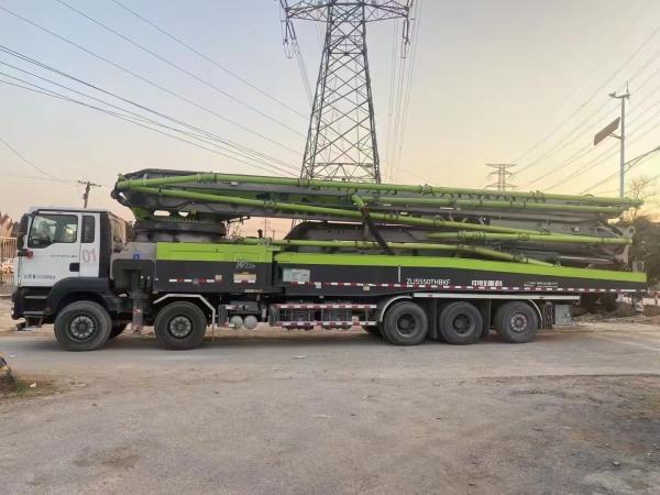 Quality 70m 12Mpa Mounted Concrete Line Pump Trailer Equipment 55 Cubic For Highways for sale
