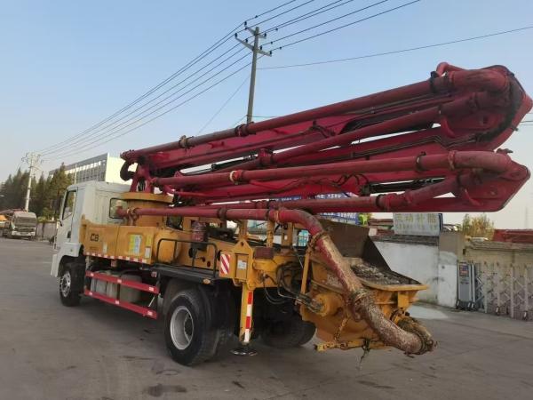 Quality SANY Small Line Lorry Mounted Concrete Pump Second Hand 18 Ton for sale