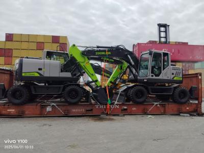 중국 15톤급 바퀴형 굴삭기 전자 유압 제어 - 효율적인 토공 및 상하차 작업 판매용