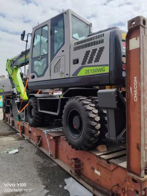 China Escavadeira de Rodas Classe 15 Toneladas Controle Eletro-hidráulico Para Operações Eficientes de Movimentação de Terra e Carregamento à venda