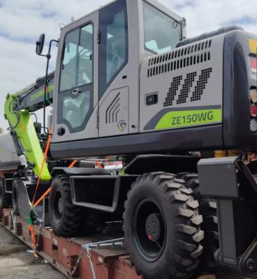 Chine Excavatrice sur pneus de classe 15 tonnes avec commande électrohydraulique pour des travaux de terrassement et de chargement efficaces à vendre