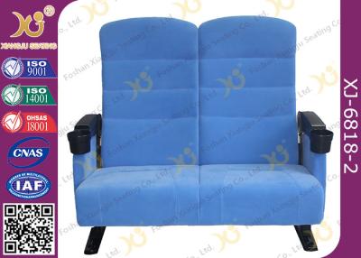 China Seat dobro duas cadeiras do assento do teatro do cinema de Seater com tampa plástica para pares à venda