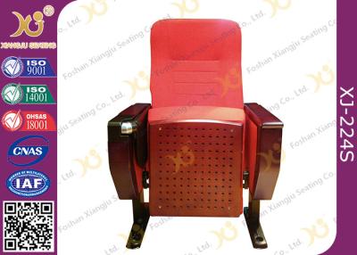 China Conference Lecture Hall Auditorium Audience Seating Chairs With Audio System Space for sale