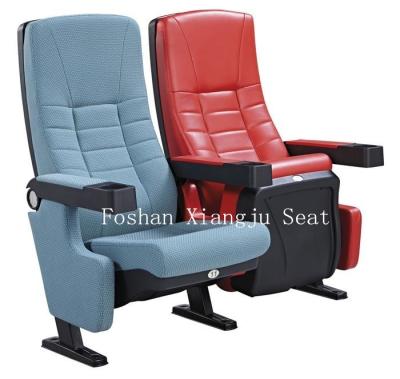 China Empurrando para trás a cadeira do cinema recline quadro traseiro alto de assentamento do metal com suporte de copo à venda