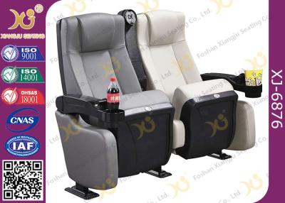 China Leder gepolsterte Theater-Sitzplatz-Stühle mit mit Frühlings-weichem Seat-Auflagen-und -schalen-Griff zu verkaufen