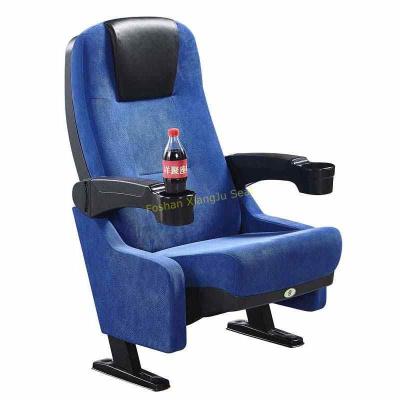 China Leather Fabric Movable ABS Armrest Movie Theater Seats / Cinema Chair for sale