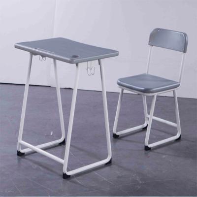 China Elementary Student Desk And Chair Set With Adjustable Height / Book Hook for sale