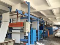 China Environmental 4.2m Textile Coating Machine Pneumatic Lifting Scraper With Trimming Control for sale