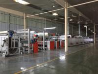 China Working Width 200cm / 400cm Carpet Pre Coating Machine for sale
