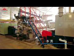 La linea di produzione delle mattonelle/bitume automatici ha appoggiato il controllo del raffreddamento ad acqua delle mattonelle del tappeto