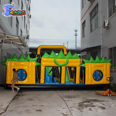 China Outdoor Sports Inflatable Bouncy Castle Inflatable Obstacle Course Castle for sale