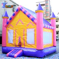 Quality Pink Inflatable Portable Bounce House Bouncy Castle Business For Children for sale
