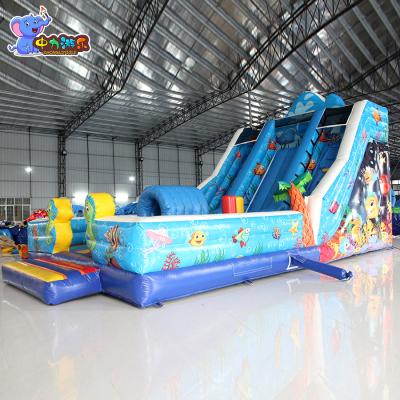 China Integrated Blow Up Marine Animal Inflatable Bouncy Castle Slide Water Park for sale