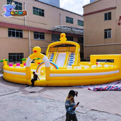 China Duck Inflatable Bouncy Castle Playground Park Jumping House For Basement for sale