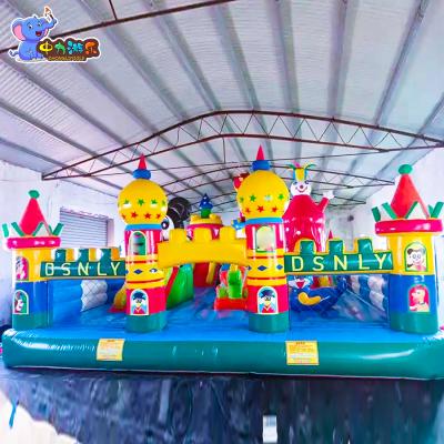 China Large Cartoon Inflatable Bouncy Castle Inflatable Theme Parks Bouncing Castle for sale