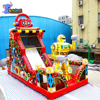 China ISO9001 Hygienic Inflatable Water Slide Bouncing Castle For Garden Amusement Parks for sale
