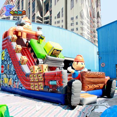 China Interactive Commercial Bounce House Water Slide Wet Dry For Playground for sale
