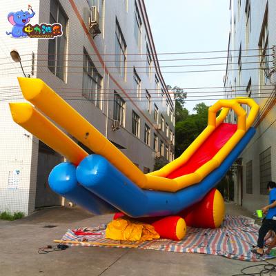 China Commercial Waterproof Inflatable Pontoon Slide Water Park For Amusement for sale