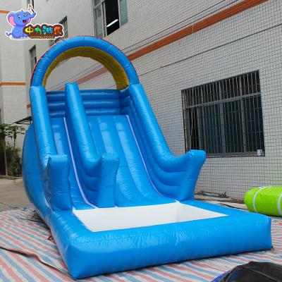 China PVC Residential Inflatable Water Slides buffer Portable Swimming Pool Slides for sale