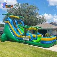 Quality Outdoor Double Slides Inflatable Water Slide Unisex Inflatable Pool Slide for sale