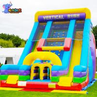 Quality Giant Outdoors Inflatable Water Slide Water Slides Inflatable With Pool for sale