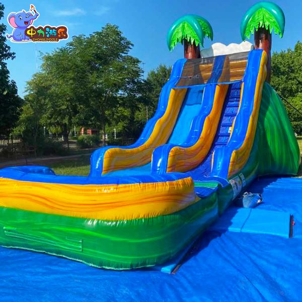 Quality Customization Inflatable Slides With Pool Inflatable Water Slide for sale