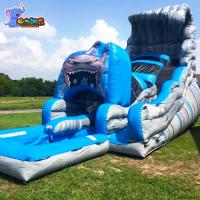 China Custom Inflatable Water Slide with Pool for Kids 5-15 CE Certified for sale