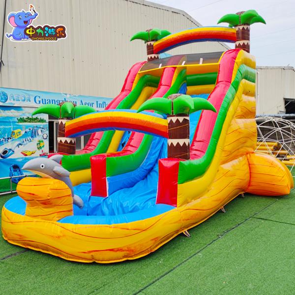 Quality Customization Inflatable Water Slide Kids Bounce House Water Slide  for sale