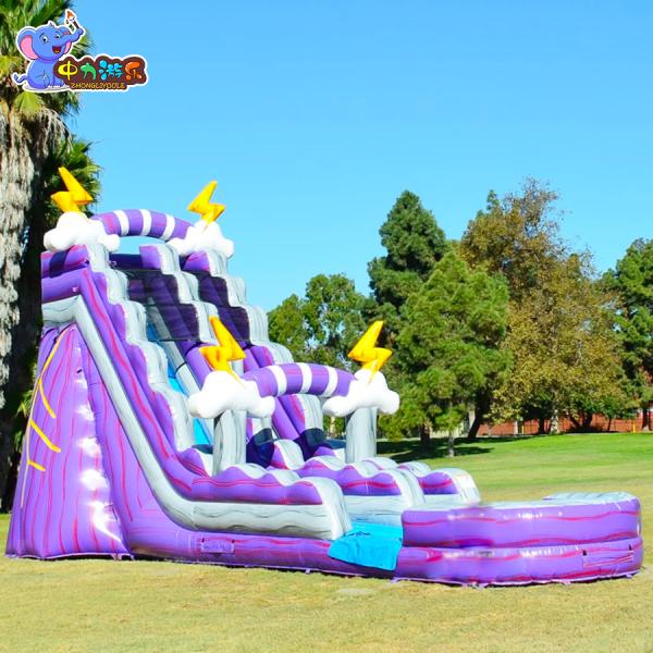 Quality Outdoor Water Park Inflatable Water Slide Inflatable Castle Slide for sale