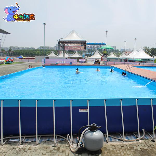 Quality Removable Outdoor Portable Temporary Swimming Pool Metal Frame Custom for sale
