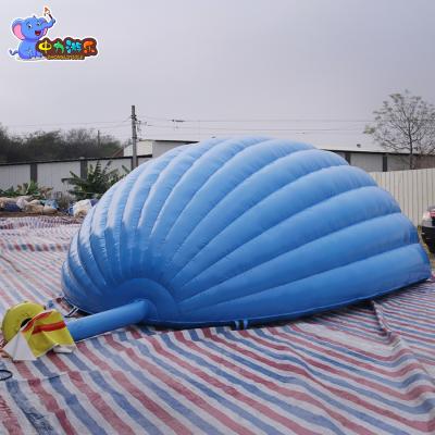 China 2-8 Person Outdoor Blue Airdome Inflatable Tents Seashell Moisture Proof for sale