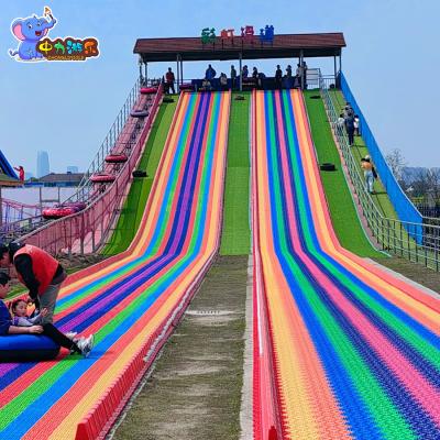 China Amusement Park Children's rainbow Slide Large Amusement Equipment for sale