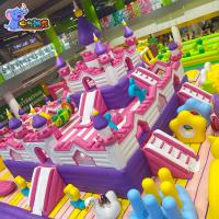 China Custom Inflatable Bouncy Castle Space Theme 3-12 Years Kids Play Center with Slide Climbing Area for sale