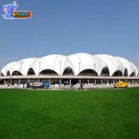 China Large Span Steel Membrane Structure Building PTFE Roof for Sports Stadiums 100m for sale