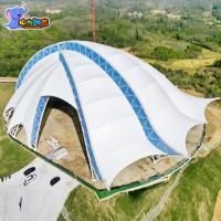 China Large Span Steel Membrane Structure Building PTFE Roof for Sports Stadiums 100m for sale