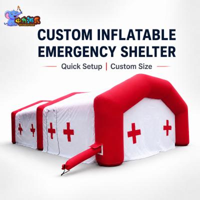 China Waterproof Airdome Inflatable Tents For Medical Emergency 6-15 person for sale