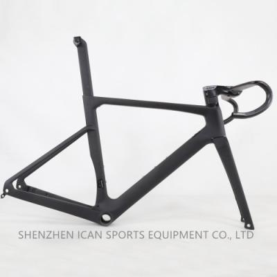 China 46/49/52/54/56/58cm Flat Mount Disc Carbon Road Frame for Road Bicycles for sale