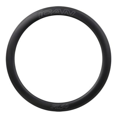 China Wholesale ICAN Super light weight Carbon Road Rim Toray T800&T700 50C 27mm Width 3K twill weave for sale